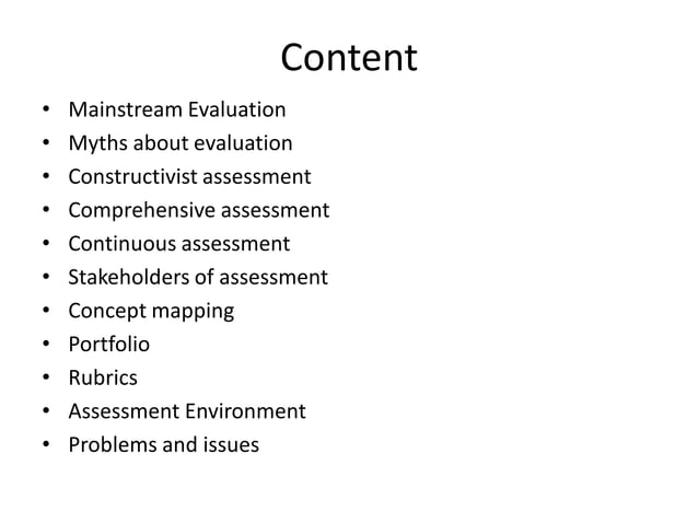 Constructivist evaluation | PPT