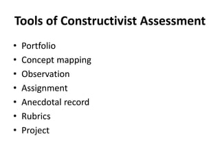 Constructivist evaluation | PPT | Free Download