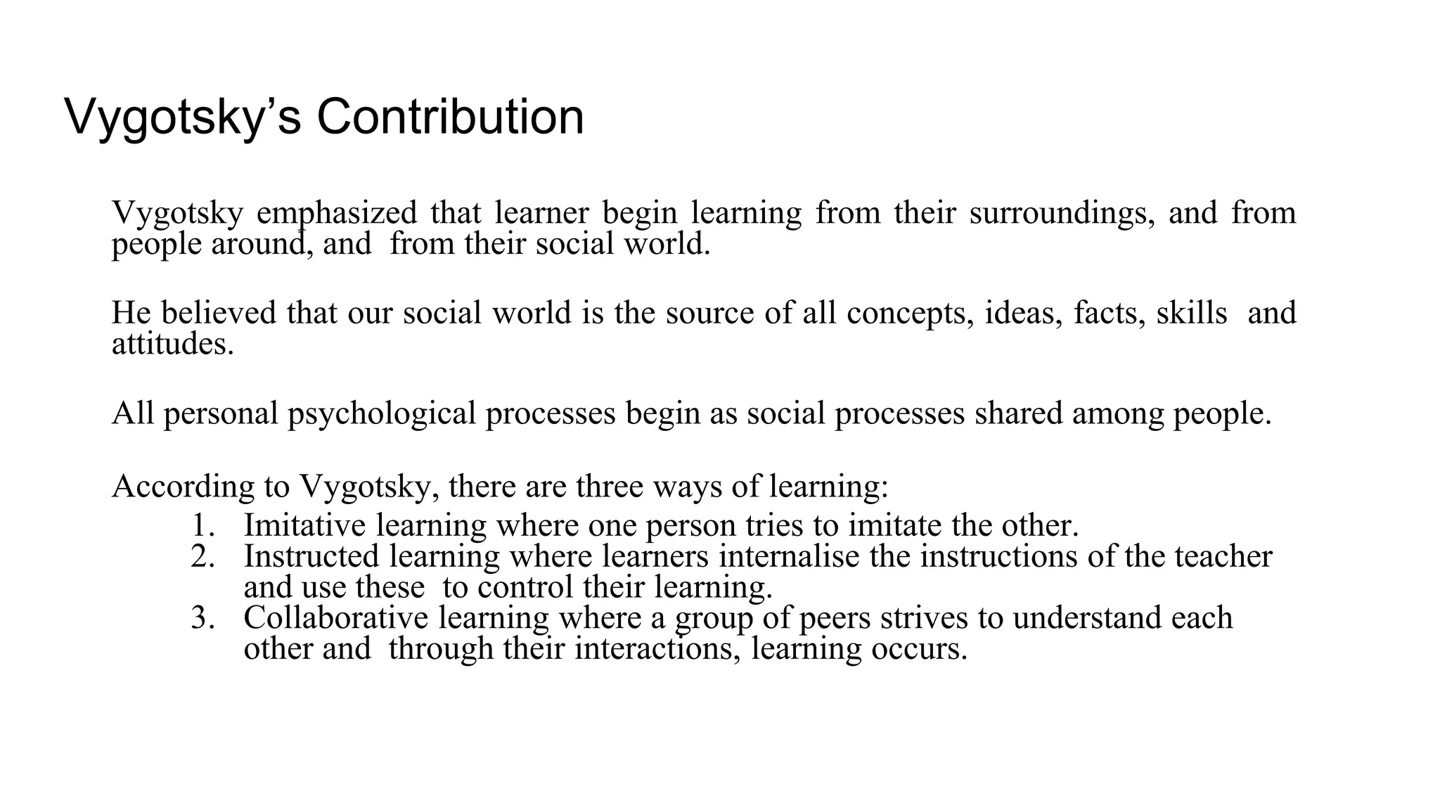 Constructivist Approaches To Teaching Pptx