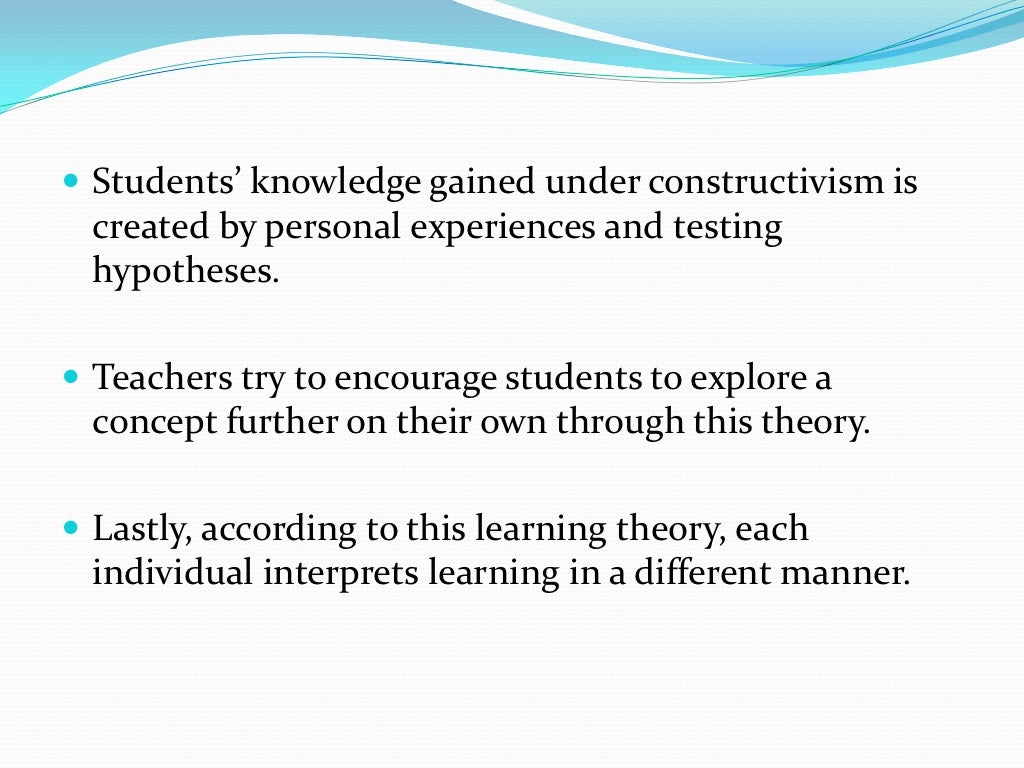 Constructivist Learning Theory
