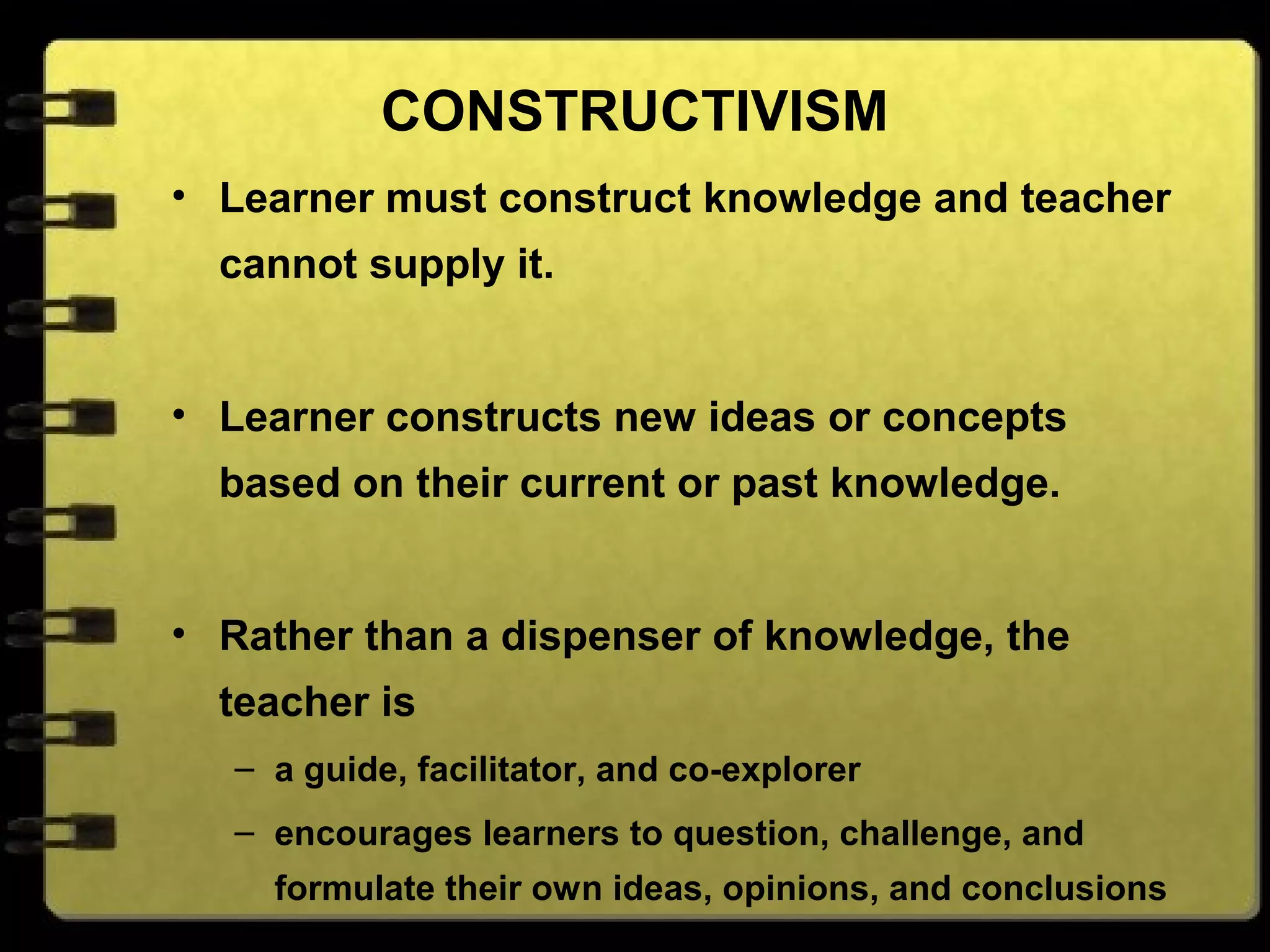 Constructivist pedagogy | PPT