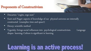 Constructivist pedagogy report | PPT