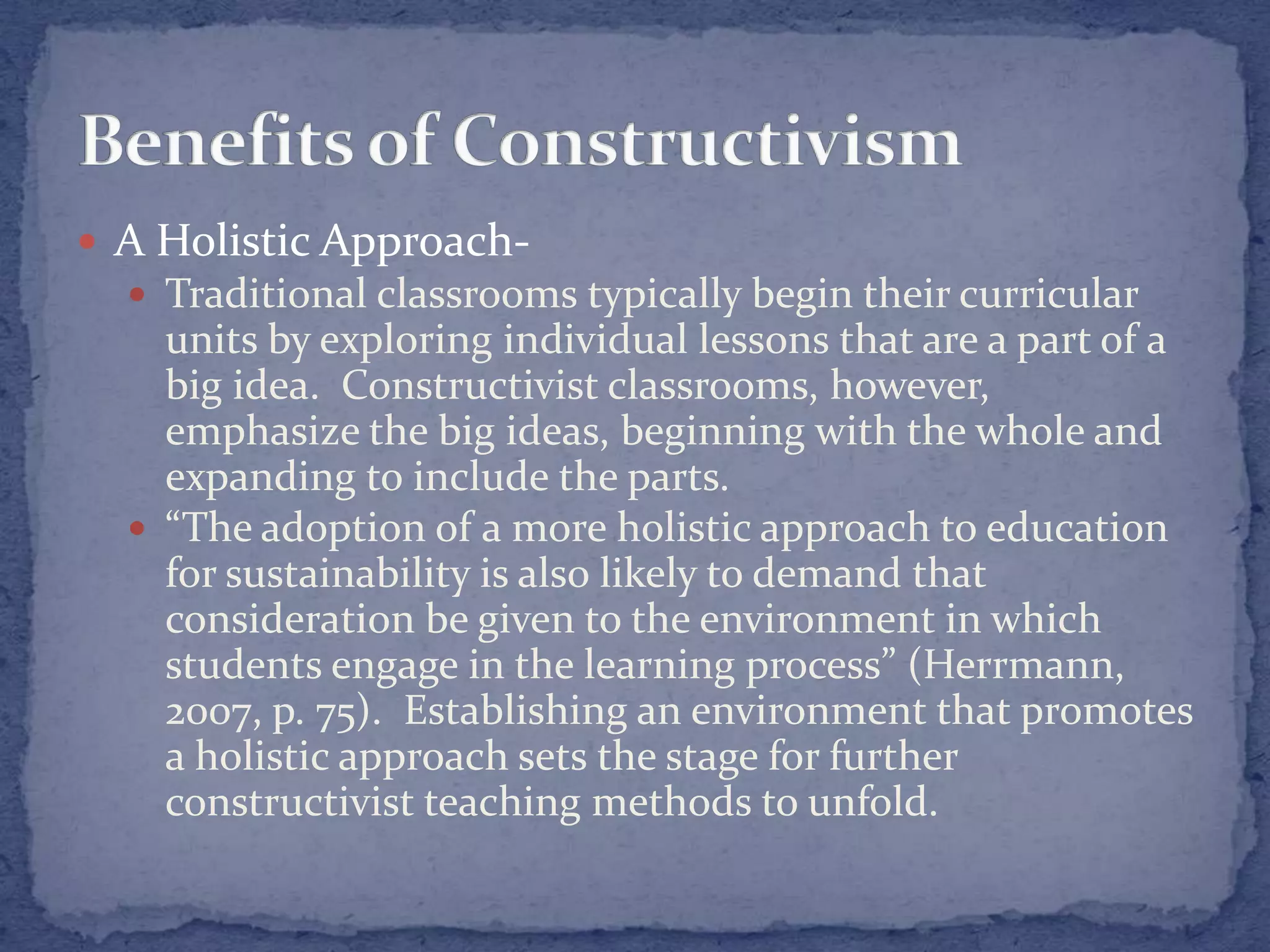 Constructivist Teaching Methods | PPTX