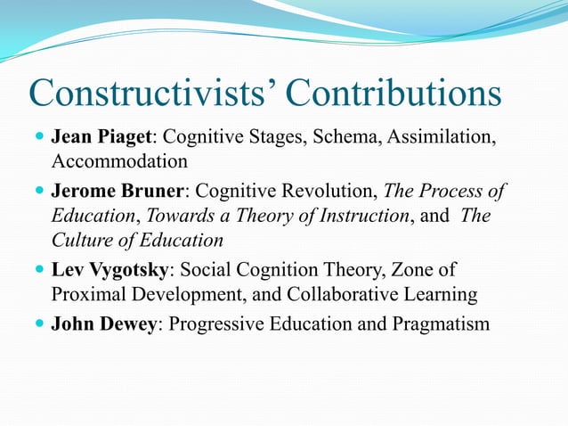 Constructivist theory | PPTX | Education