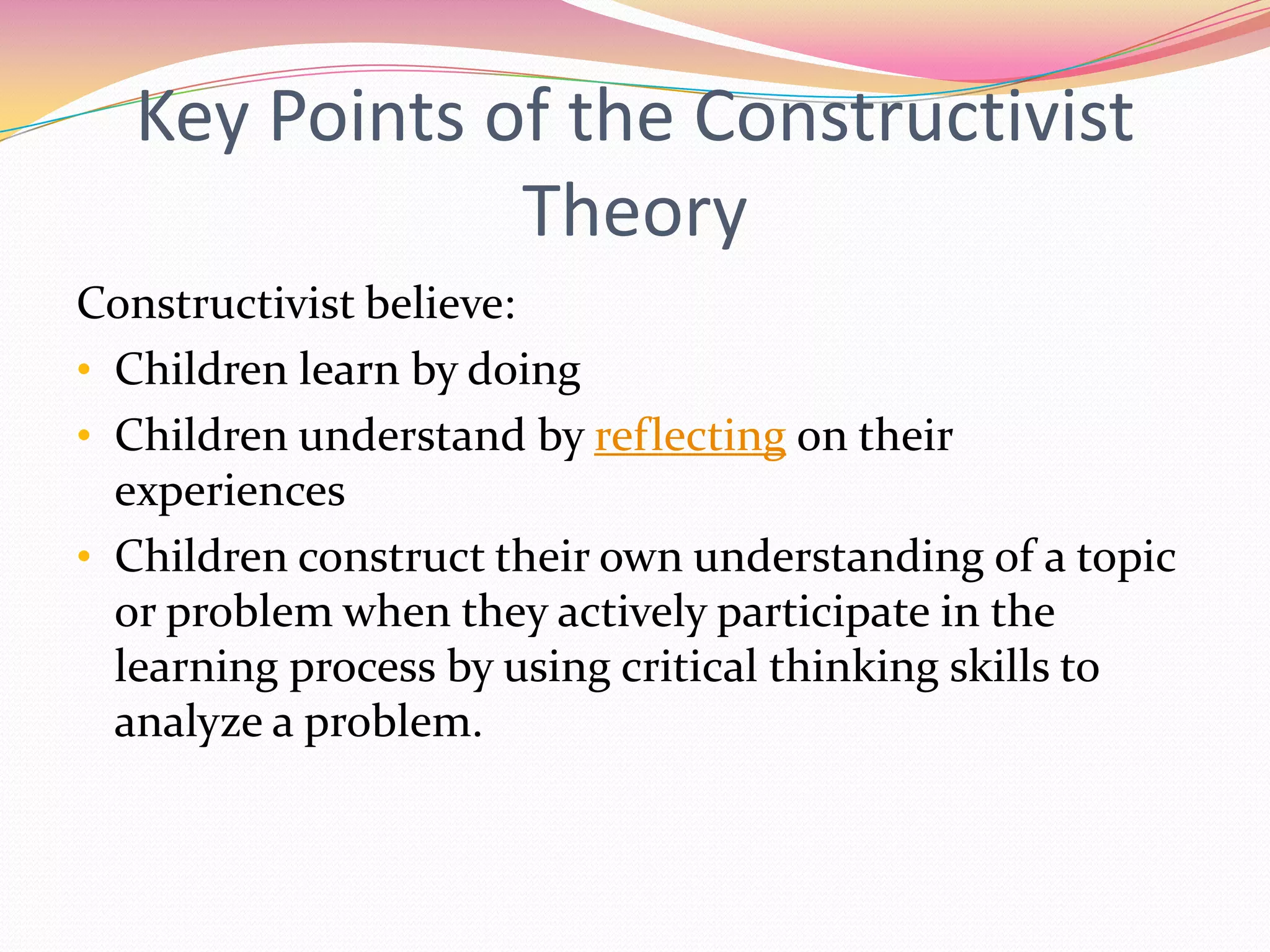 Constructivist theory | PPTX