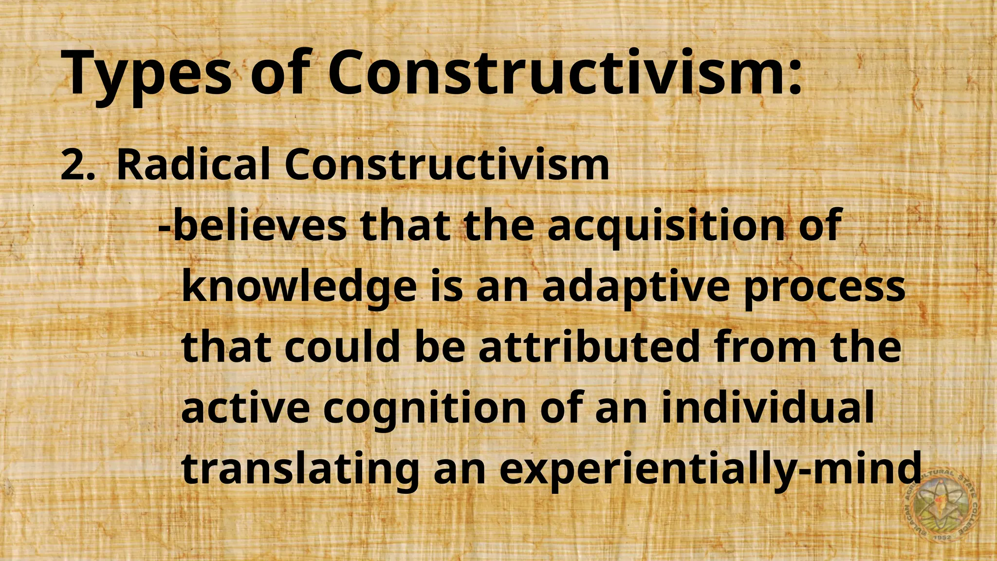 Constructivist Theory in Teaching Social Studies | PPTX