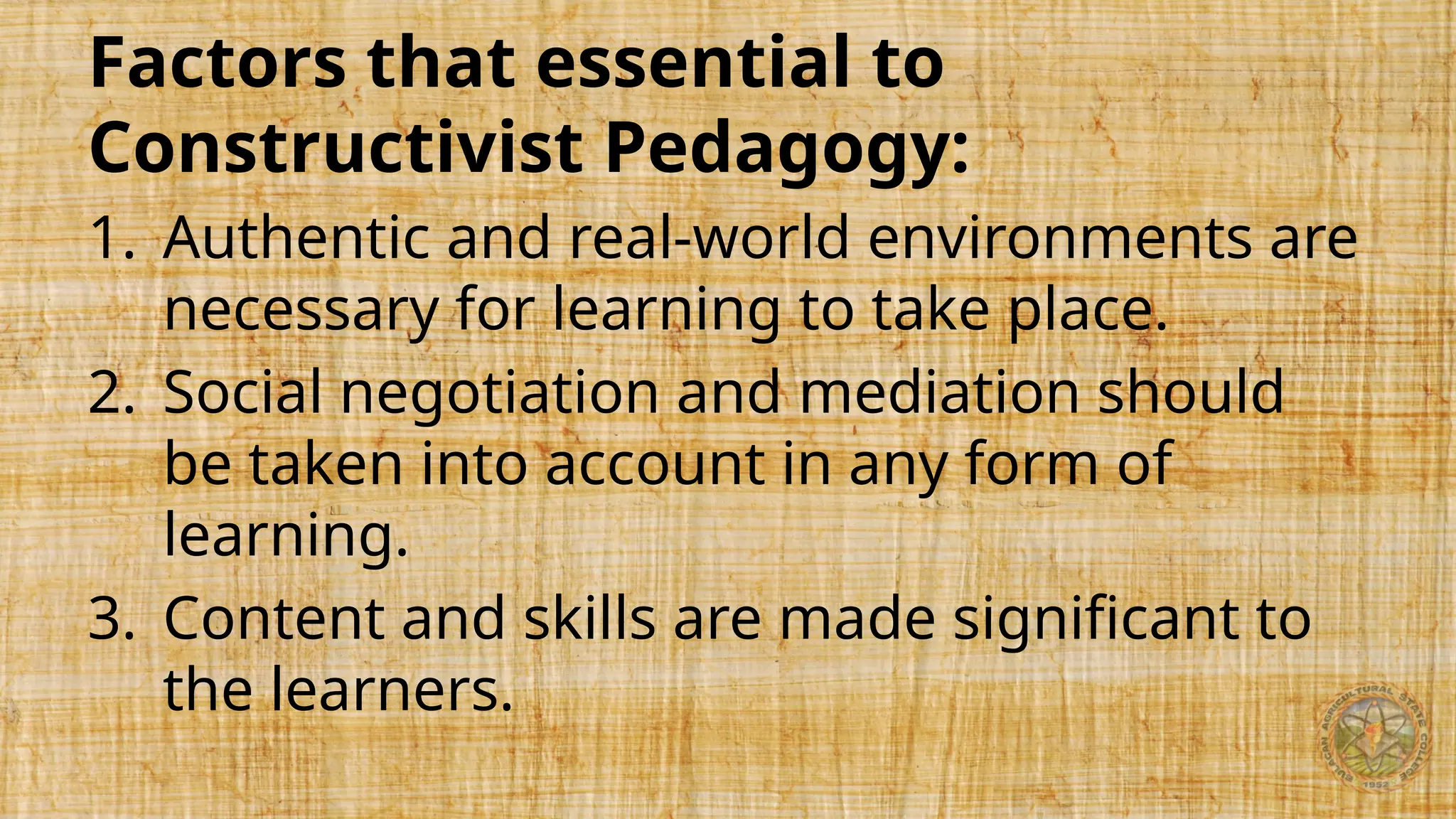 Constructivist Theory in Teaching Social Studies | PPTX