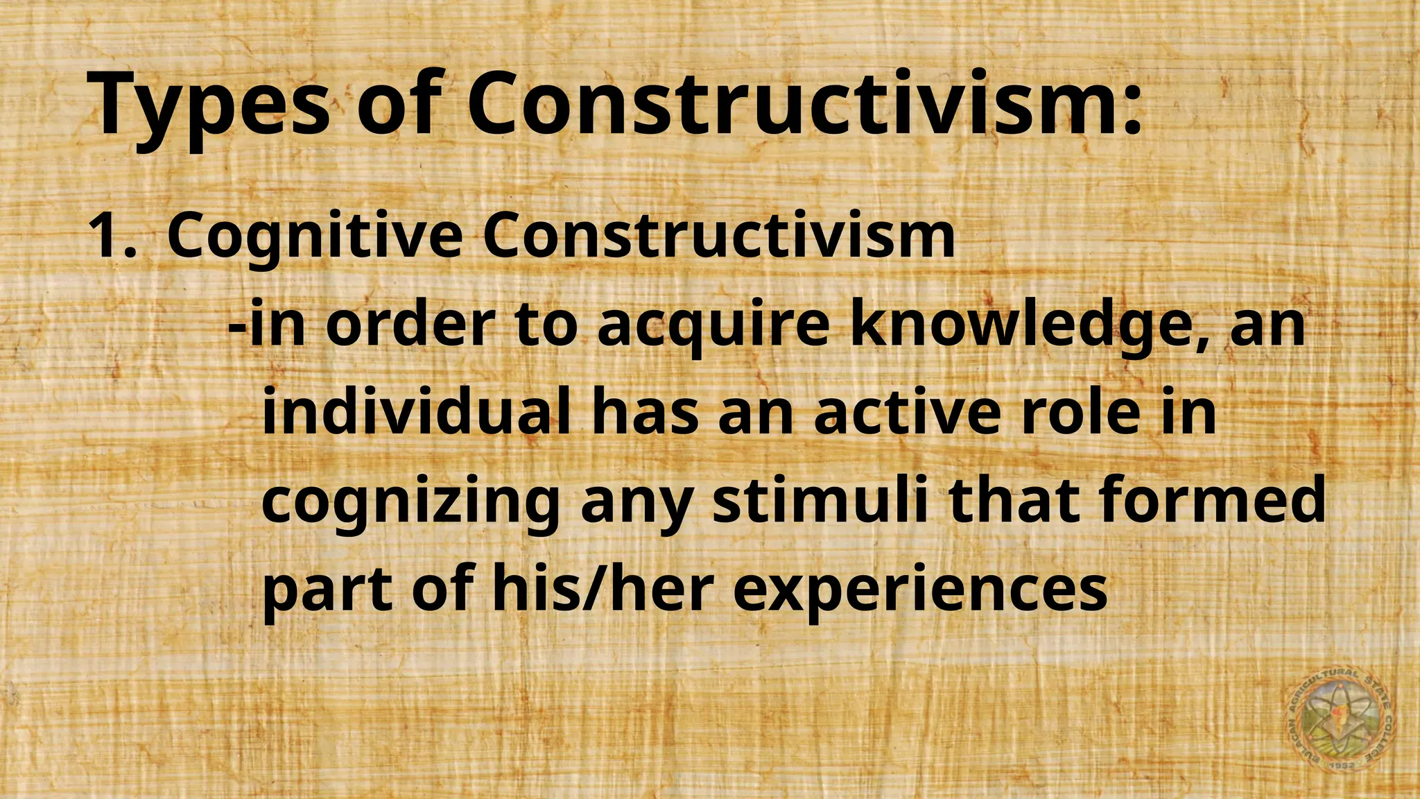 Constructivist Theory in Teaching Social Studies | PPTX