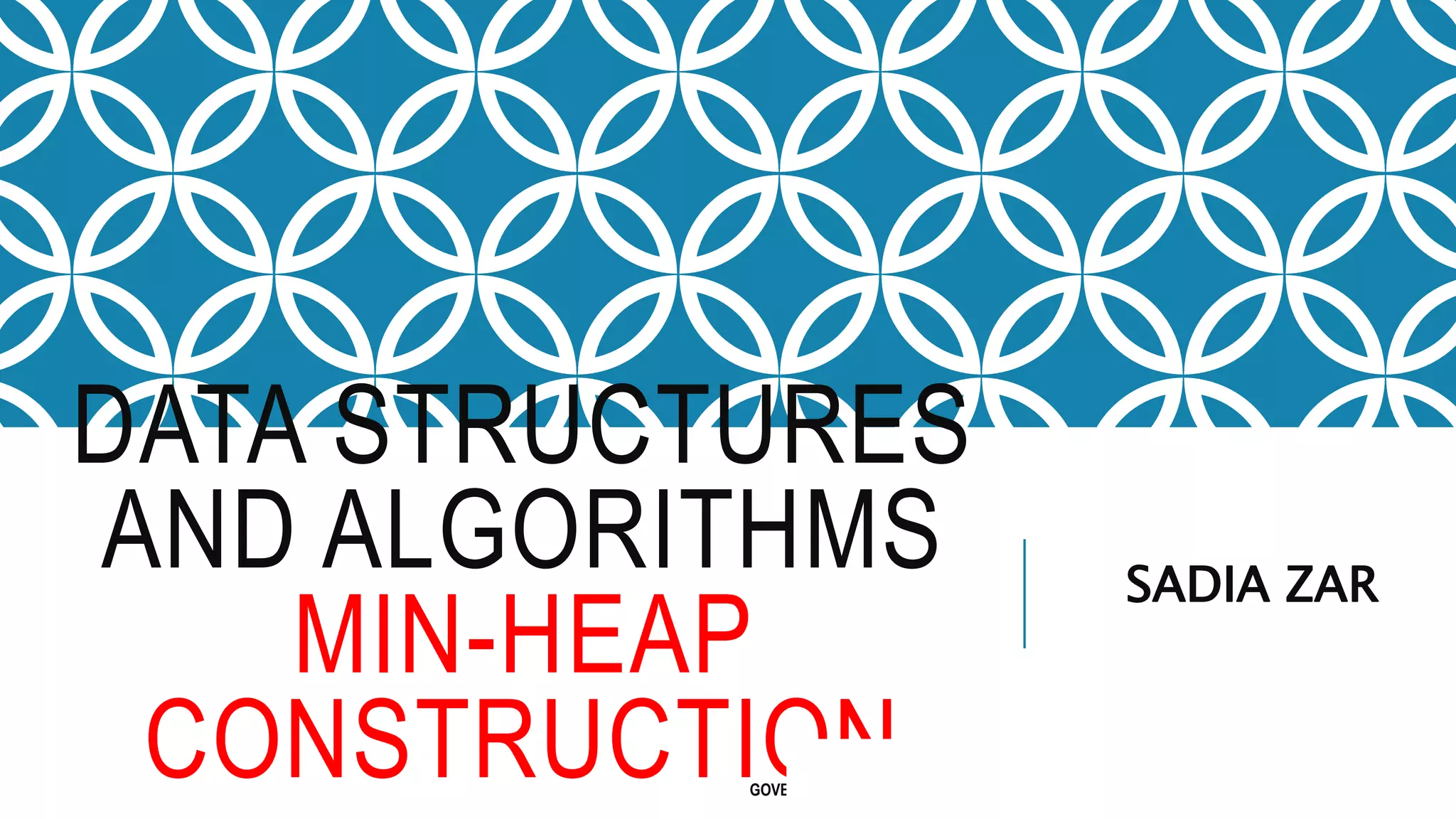 Construct Min Heap From The Given Sequence Ppt