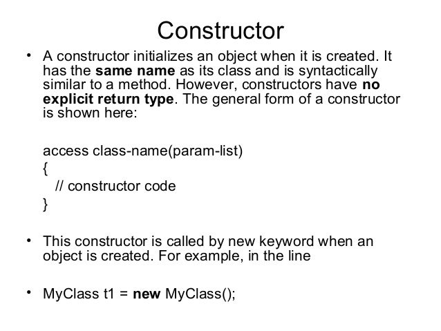 Constructor
