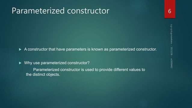 Constructor in java | PPTX