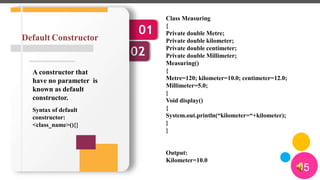Constructor in java | PPTX