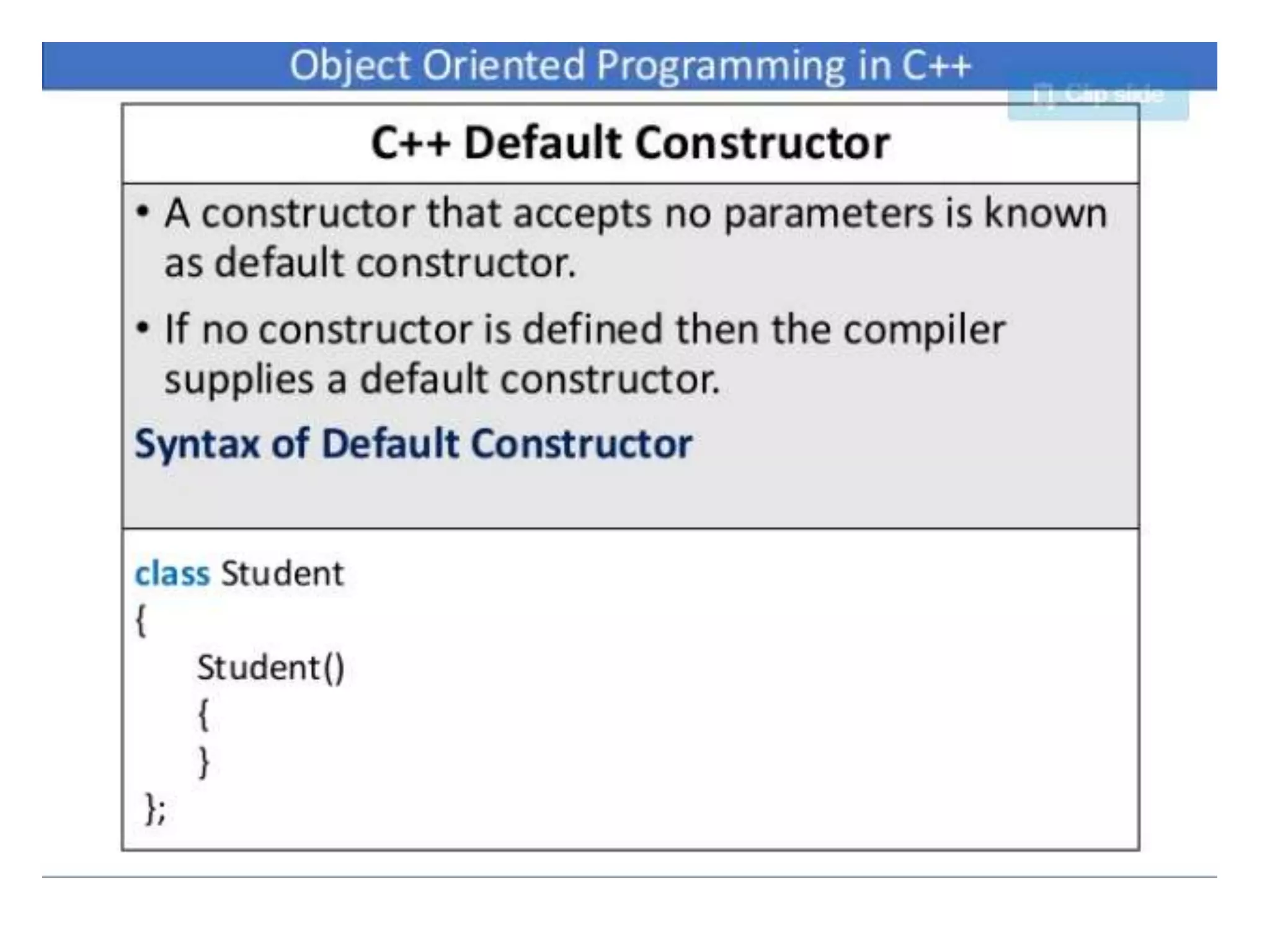 Constructor and Destructors in C++ | PPTX | Programming Languages | Computing