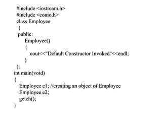Constructor and Destructors in C++ | PPTX | Programming Languages | Computing