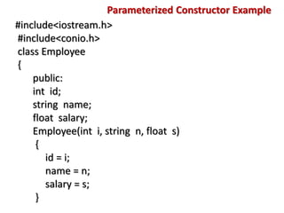 Constructor and Destructors in C++ | PPTX