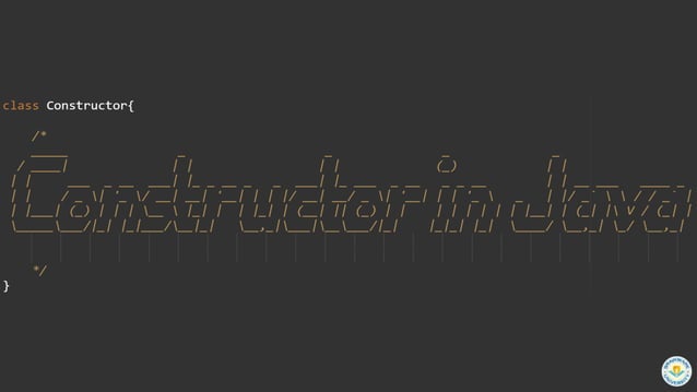 Constructor In Java Object Oriented Programming Pptx Programming 6897