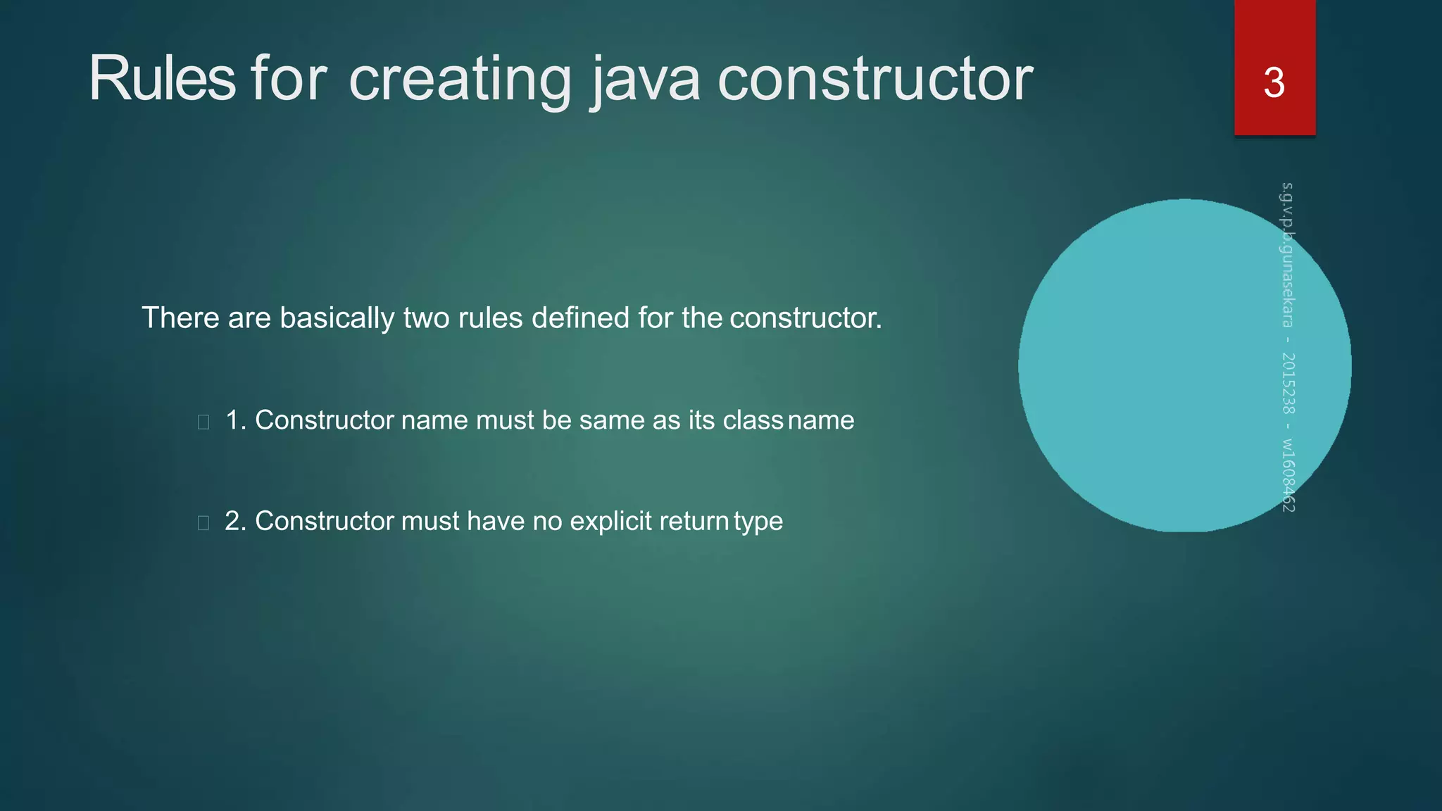 Constructor oopj | PPT