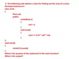 Constructor and destructor | PPSX | Programming Languages | Computing