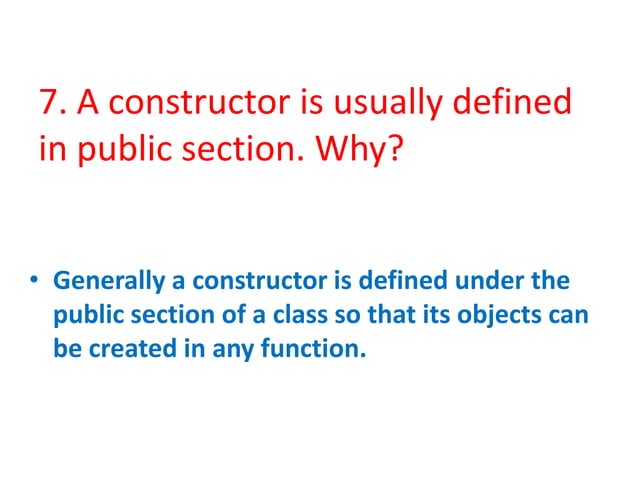Constructor And Destructor Ppsx Programming Languages Computing