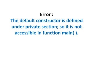 Constructor and destructor | PPSX | Programming Languages | Computing