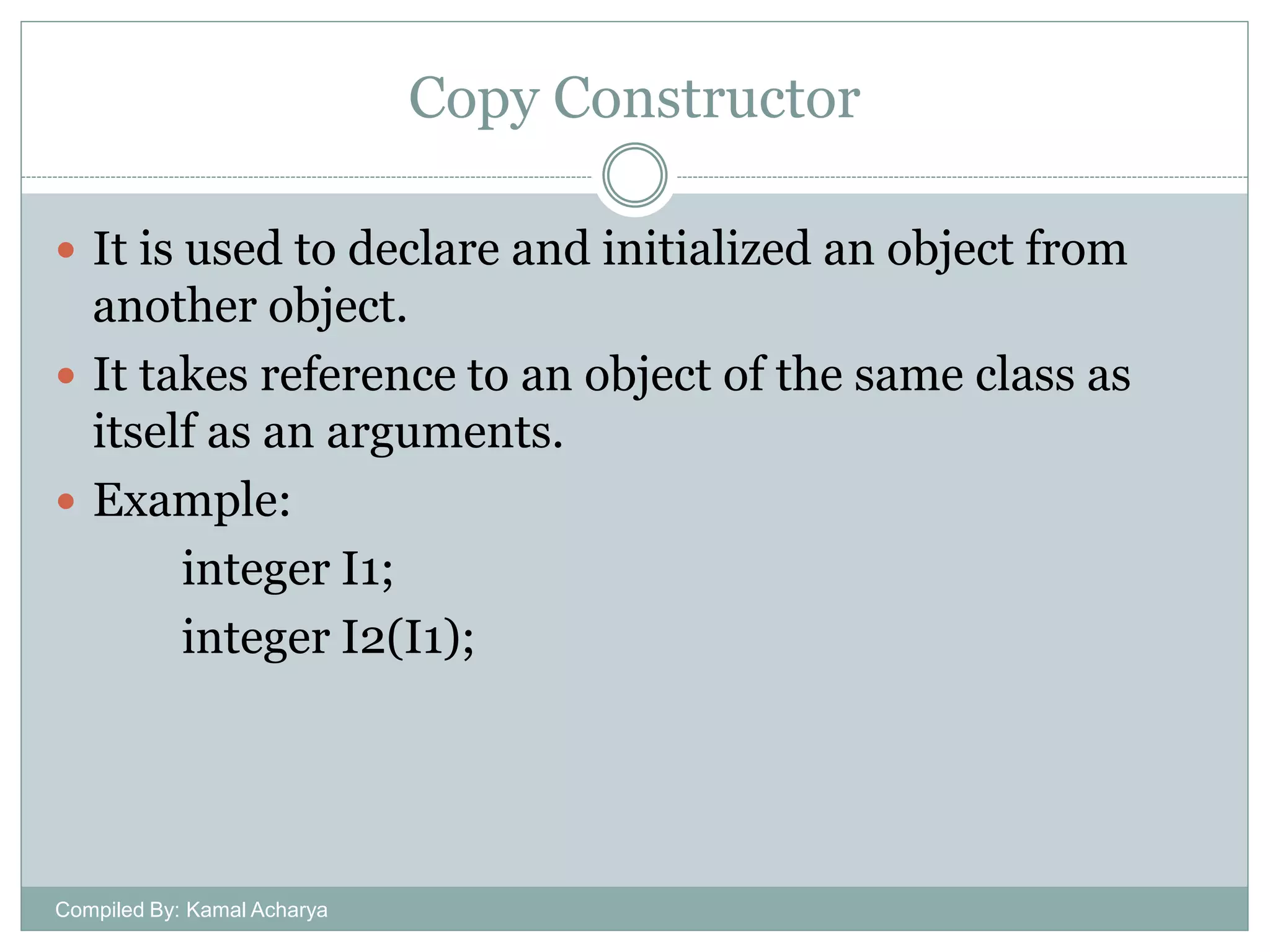 Constructor and Destructor | PDF