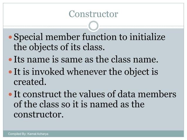 Constructor and Destructor | PDF
