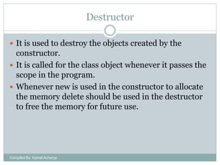 Constructor and Destructor | PDF