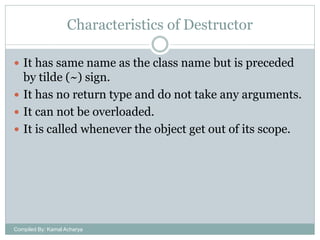 Constructor and Destructor | PDF