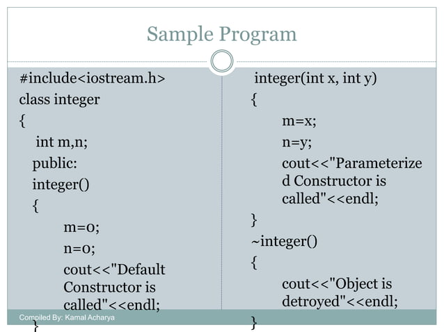 Constructor and Destructor | PDF
