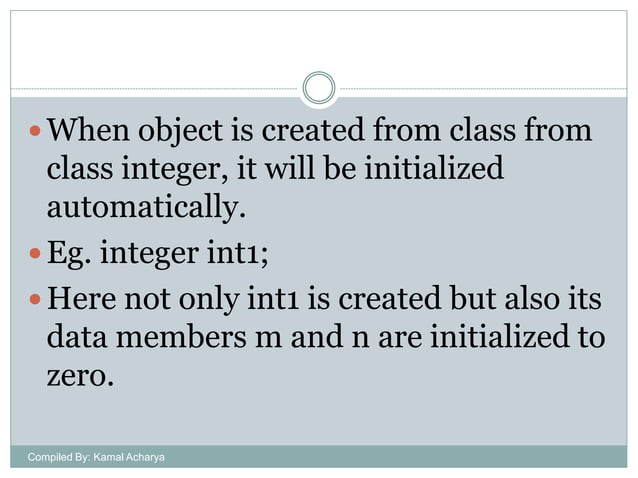Constructor And Destructor Ppt