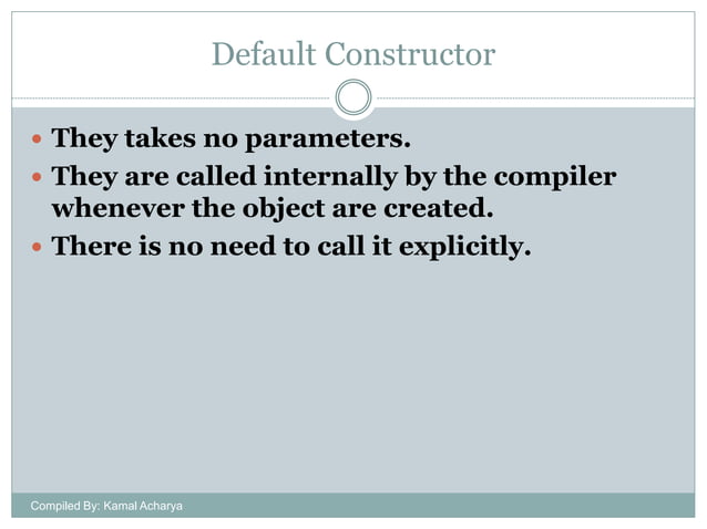 Constructor and Destructor | PDF