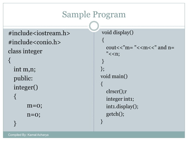 Constructor And Destructor Ppt