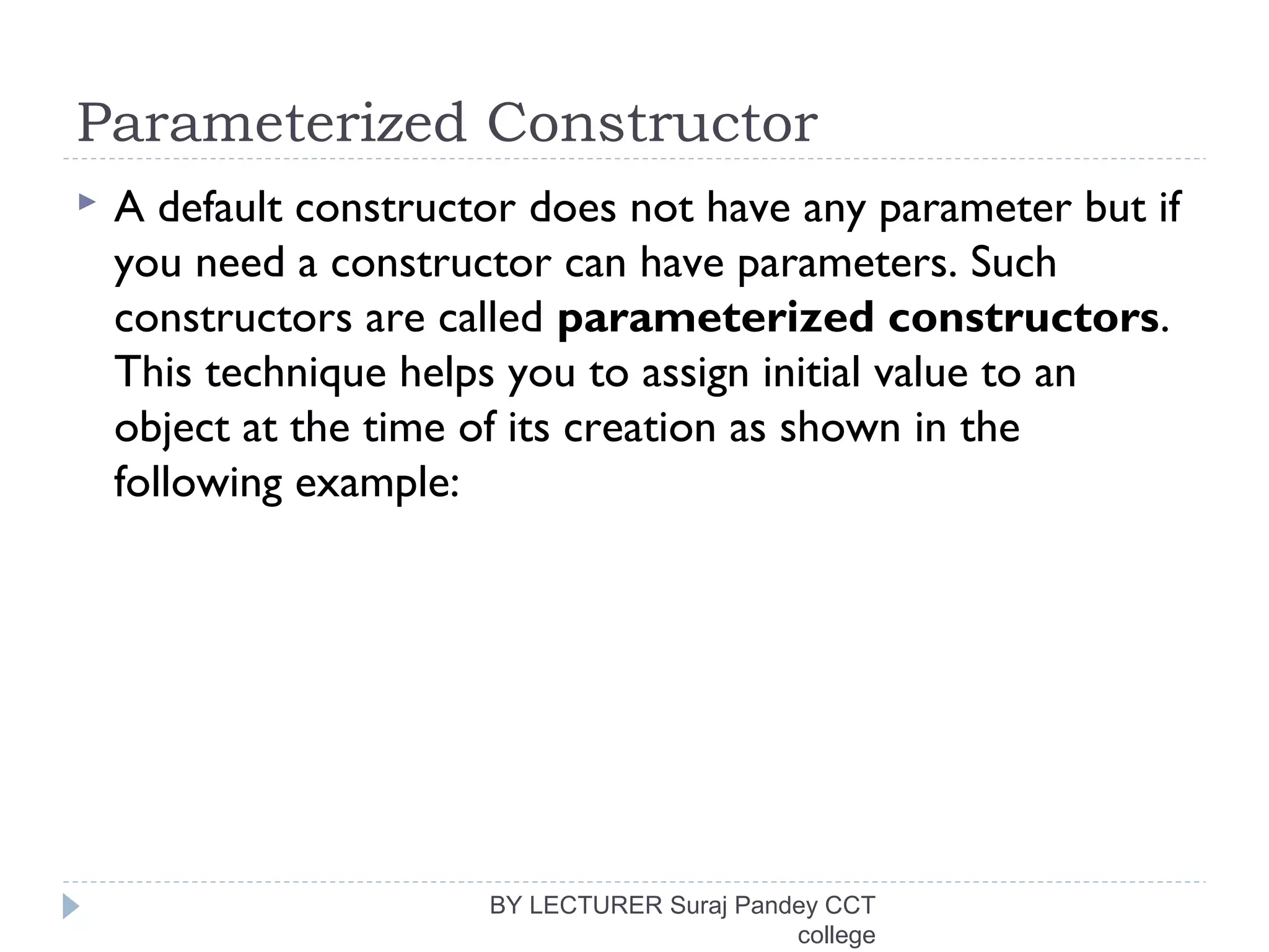 vb.net Constructor and destructor | PPT
