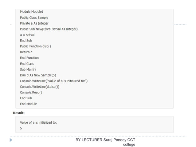 vb.net Constructor and destructor | PPT vb.net Constructor and destructor | PPT