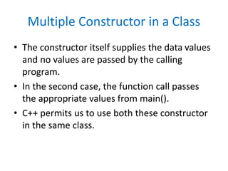 Constructor and destructor | PPT
