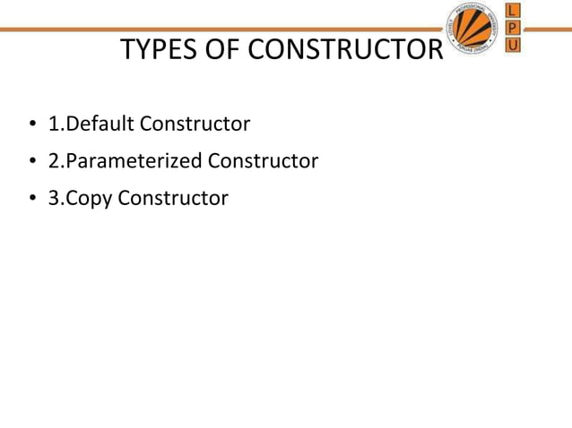 Constructor and destructor in C++ | PPT