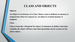 Constructor and destructors | PPT