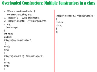 Constructor and desturctor | PPTX