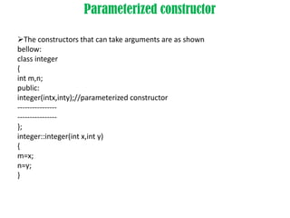 Constructor and desturctor | PPTX