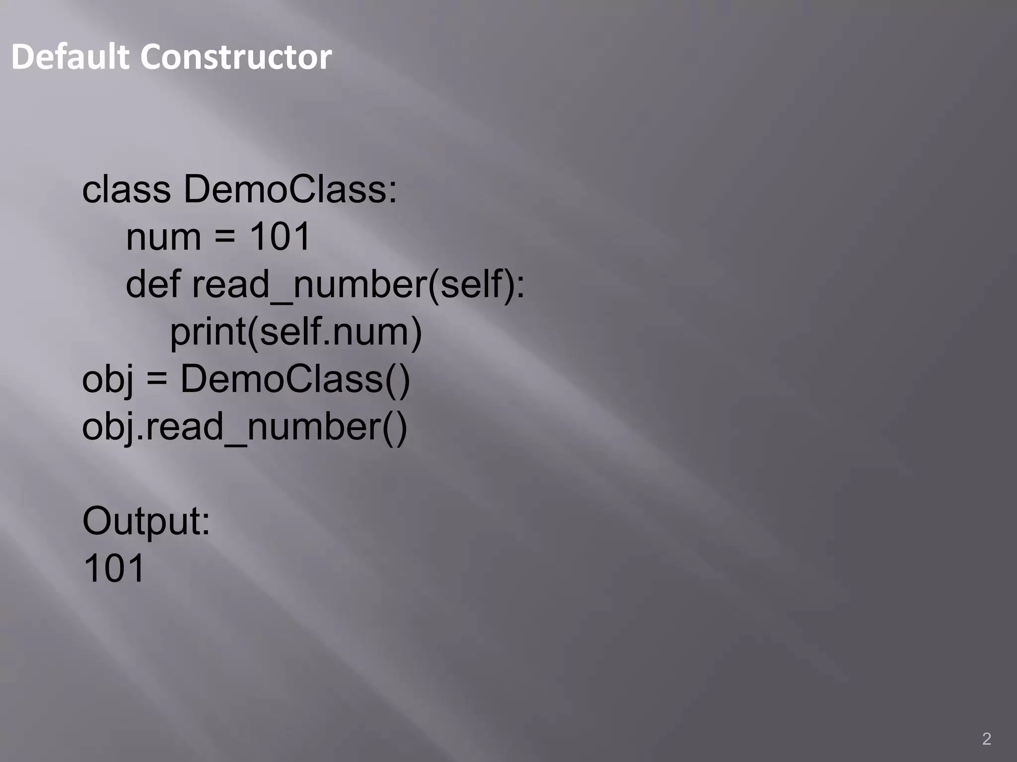Constructor And Variables Ppt 4116