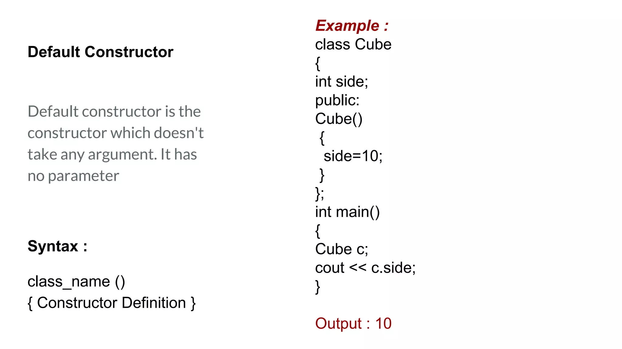 C++ Constructor destructor | PPTX C++ Constructor destructor | PPTX