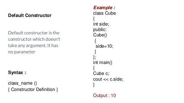 C++ Constructor destructor C++ Constructor destructor