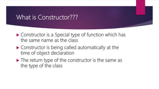 Constructor and Destructor in c++ | PPT