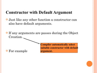 Constructor destructor slides | PPT | Programming Languages | Computing