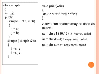 Constructor destructor slides | PPT | Programming Languages | Computing