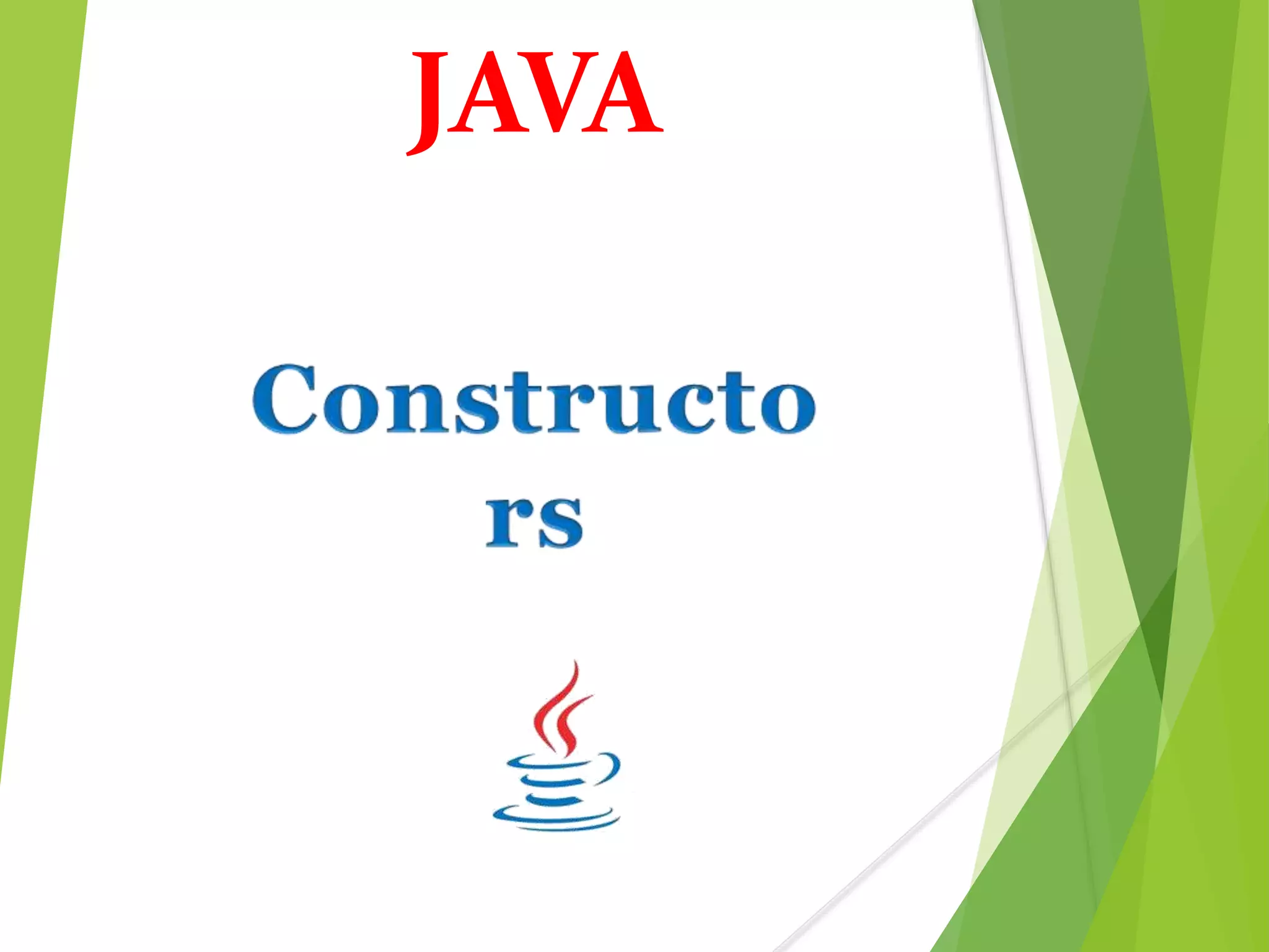 Constructor In Java Pptx Programming Languages Computing