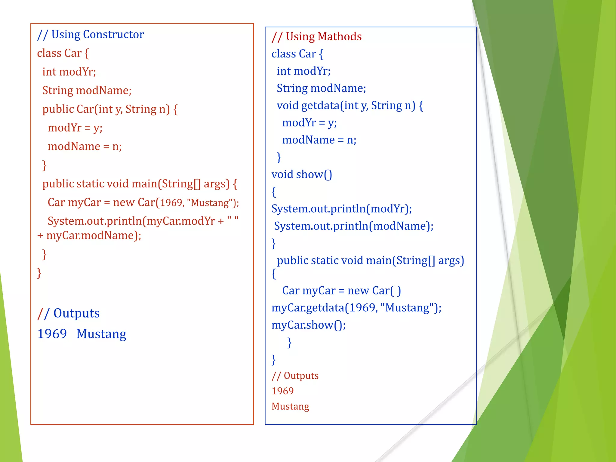 Constructor In Java Pptx Programming Languages Computing
