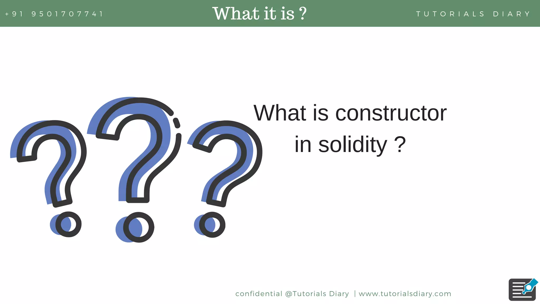 Constructor in solidity | PPT