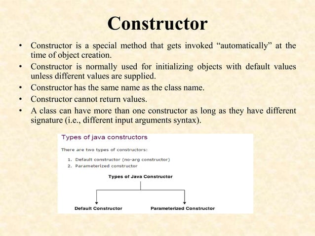 Constructor ppt | PPTX | Programming Languages | Computing