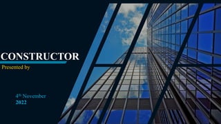 Constructor in java Presentation by Dawood Khan .pptx